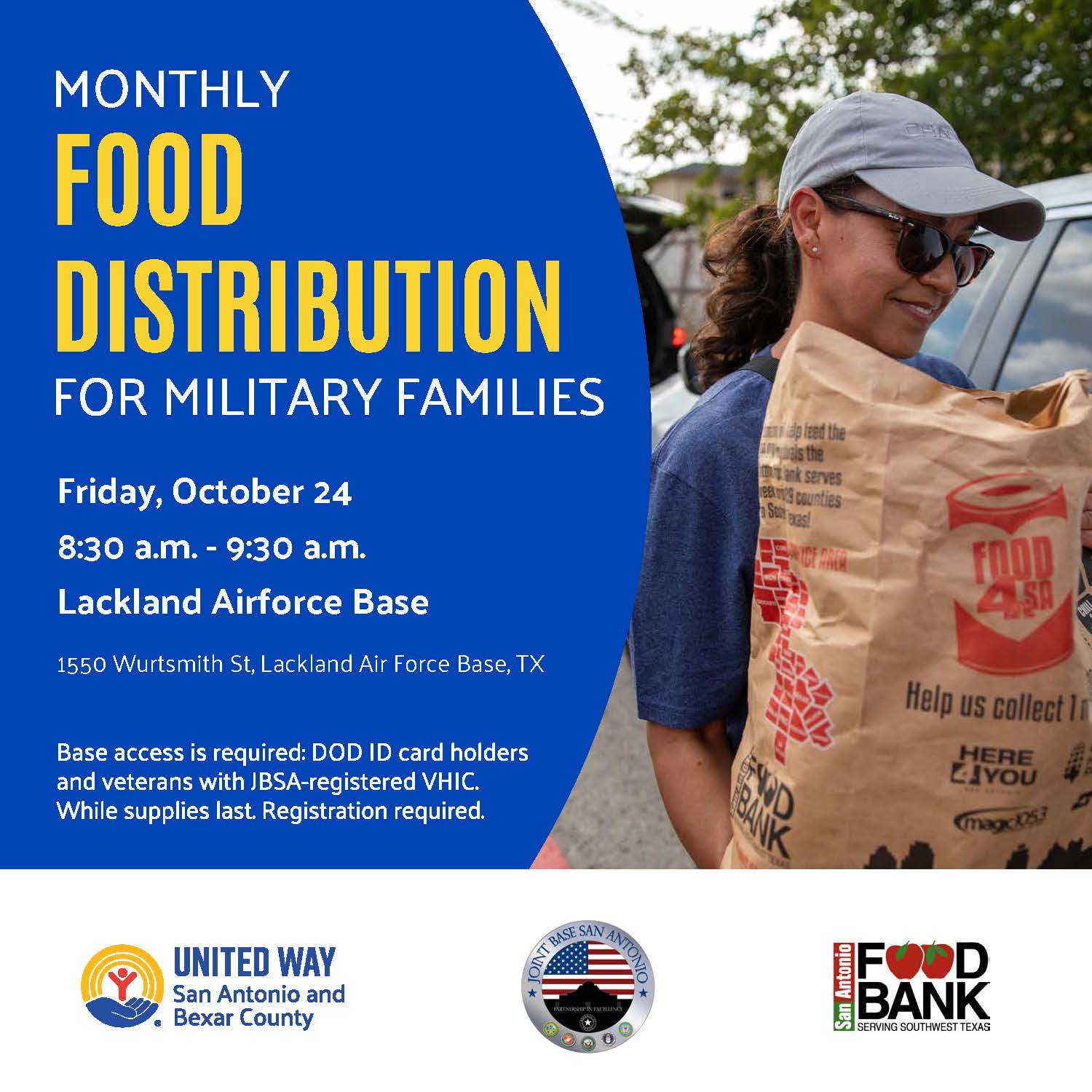 United Way Launching Monthly Food Distribution Event for Military ...